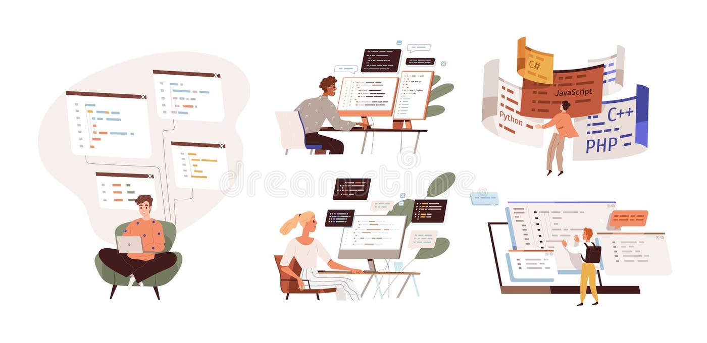 Computers Languages Stock Illustrations – 381 Computers Languages Stock ...