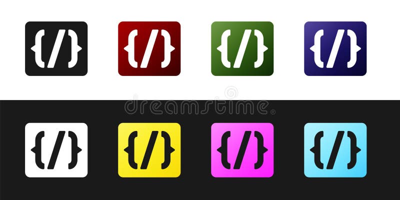 Coding Language Icon Black White Stock Illustrations – 546 Coding ...