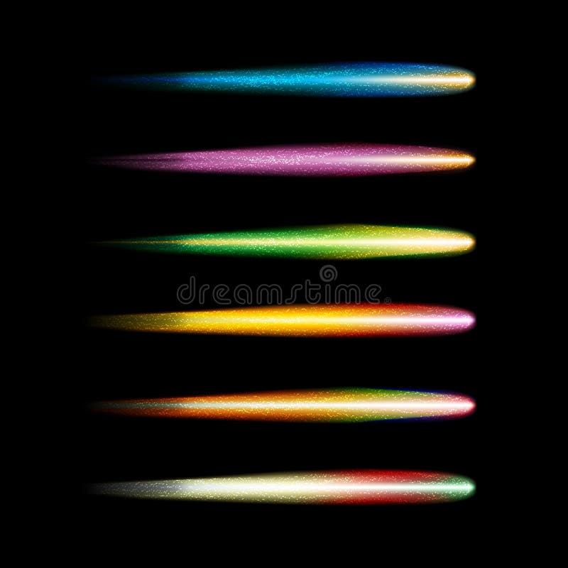 Set of Progress Bar with Lighting Effect. Stock Vector - Illustration ...