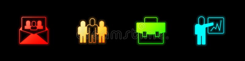 Set Project Team Base, Briefcase and Leader of of Executives Icon ...