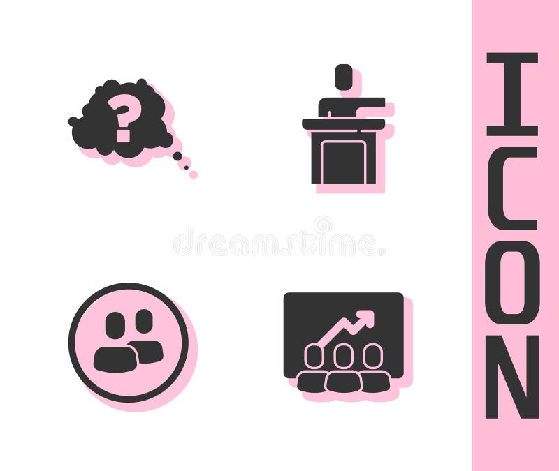 Set Project Team Base, Question Mark, and Speaker Icon. Vector Stock ... Set Project Team Base, Question Mark, and Speaker Icon. Vector Stock ...