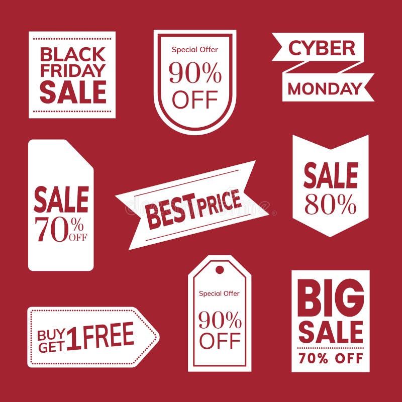 Set of Promotion Badge Vector Stock Vector - Illustration of business ...