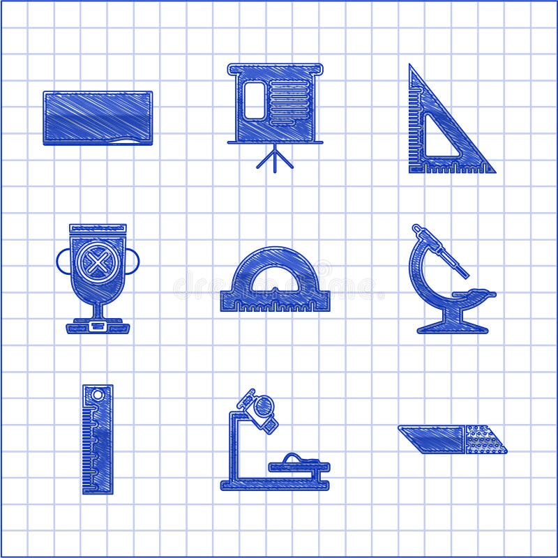 Set Ruler, Award Cup, Chalkboard, Computer Monitor Screen, Abacus, Open ...