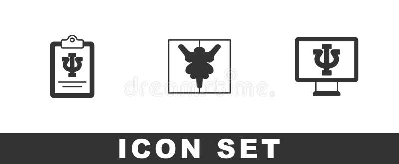 Set Psychology, Psi, Rorschach Test and Psychologist Online Icon ...