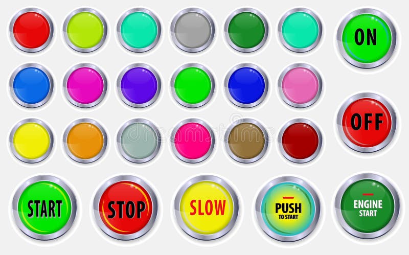 Push Start Button Stock Illustrations – 24,077 Push Start Button Stock ...
