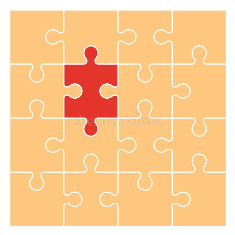Set of puzzle pieces stock vector. Illustration of unique - 143150174