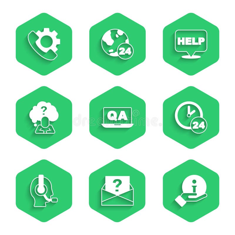 Set Question and Answer, Envelope with Question Mark, Information ...