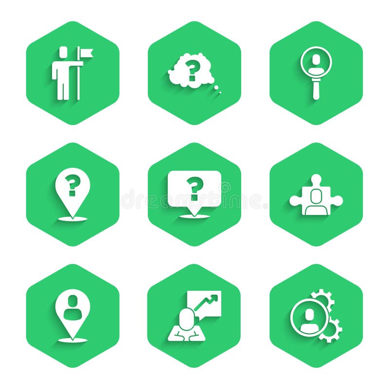 Set Question Mark, Team Leader, Head Hunting, Project Team Base, Worker ... Set Question Mark, Team Leader, Head Hunting, Project Team Base, Worker ...