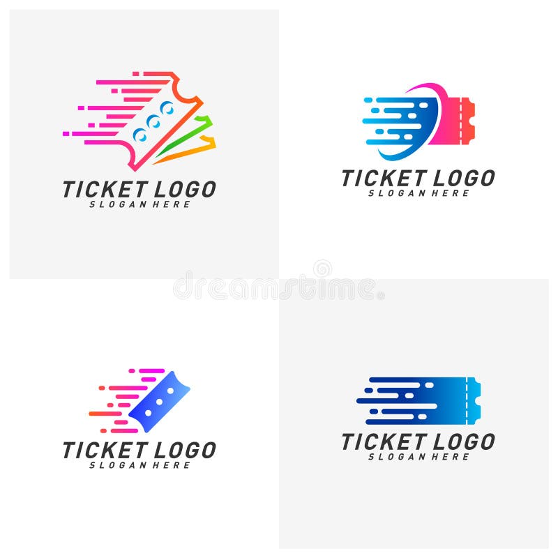 Quick Ticket Logo Template Design Vector, Emblem, Creative Design, Icon ...