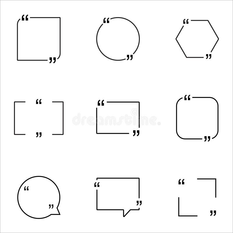 Quote Mark Transparent Background Stock Illustrations – 125 Quote Mark ...