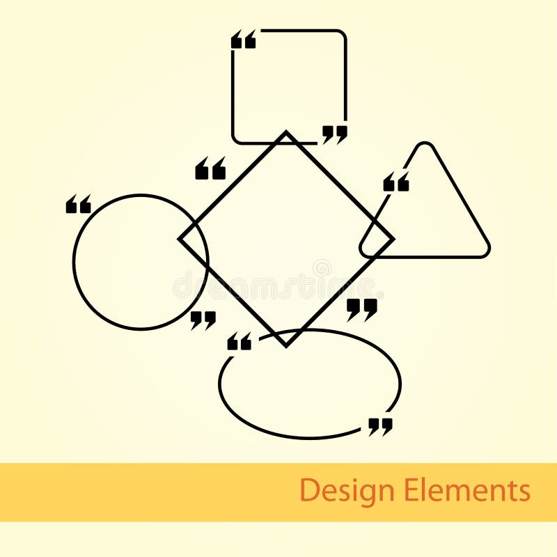 Set Quote Speech Bubble. Frame for Text. Vector Stock Vector ...