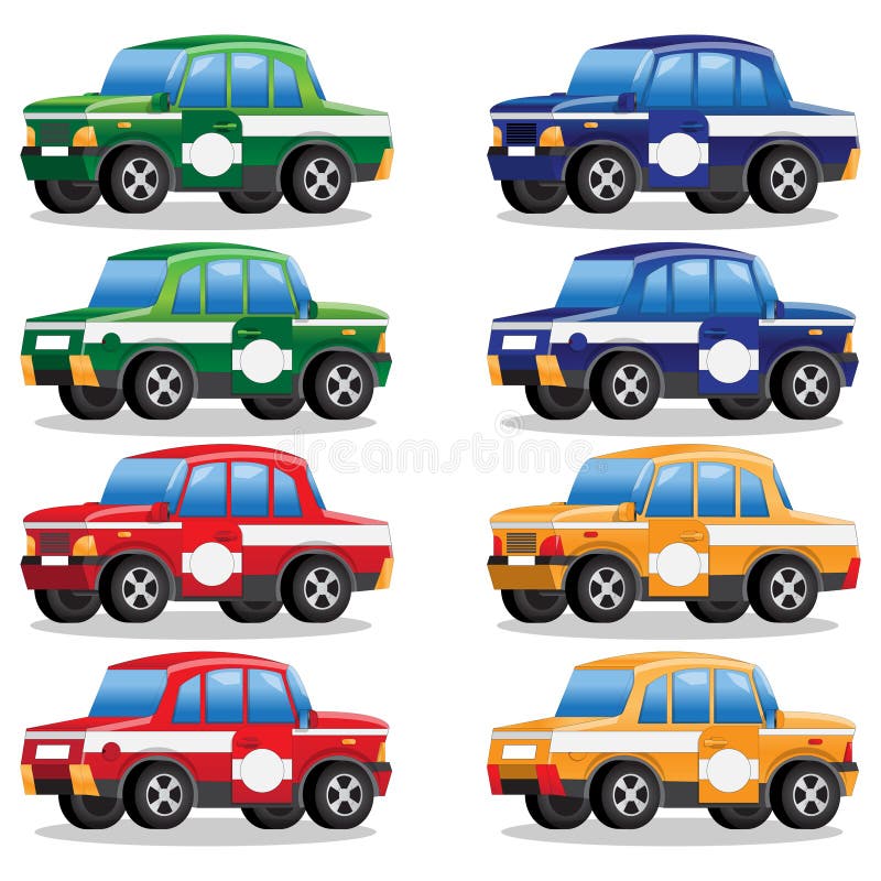 Set of racing cars. stock vector. Illustration of game - 247822706