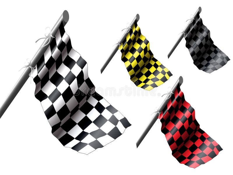 Racing Flags set stock vector. Illustration of runway - 20443939