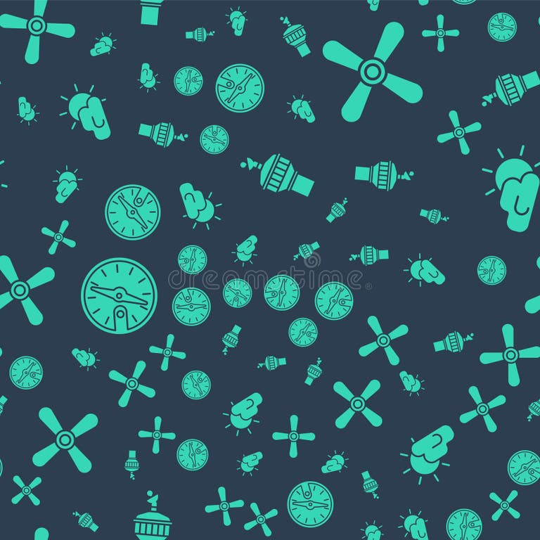 Set Radar, Plane Propeller, Compass and Sun and Cloud Weather on ...