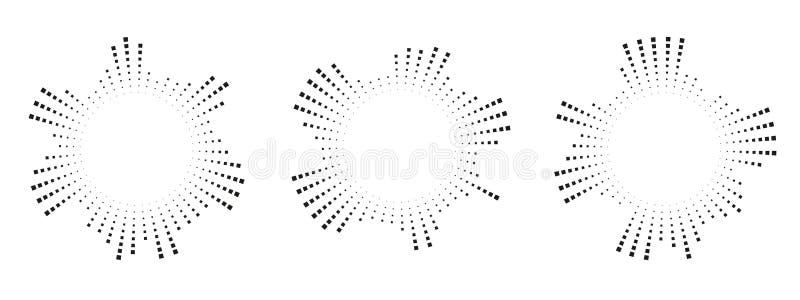 Set of Radial Equalizer Patterns with Broken Beam Lines. Circular Sound ...