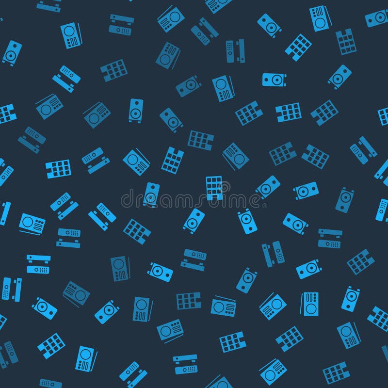 Multimedia Seamless Pattern Stock Vector - Illustration of element ...