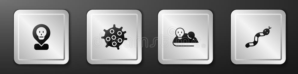 Set Radioactive in Location, Bacteria, Experimental Mouse and Snake ...