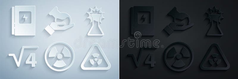 Set Radioactive, Test Tube and Flask, Square Root of 4 Glyph, Triangle ...