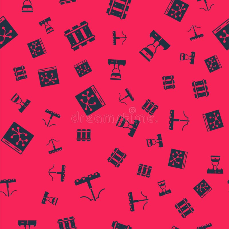 Set Railway, Railway, Railroad Track, Map and Train Conductor on ...