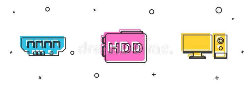 Memory Hard Drives and Devices Stock Vector - Illustration of clip, electronics: 12937342