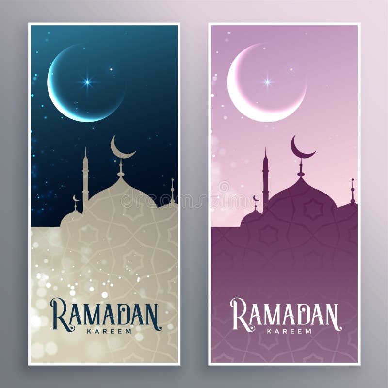 Ramadan Banners stock illustration. Illustration of creative - 41457249