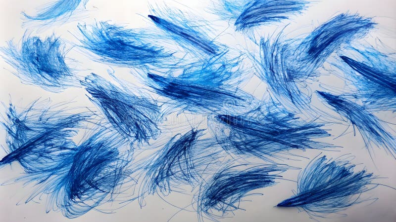 Chaotic Drawing of Stylized Human Heads Stock Illustration ...