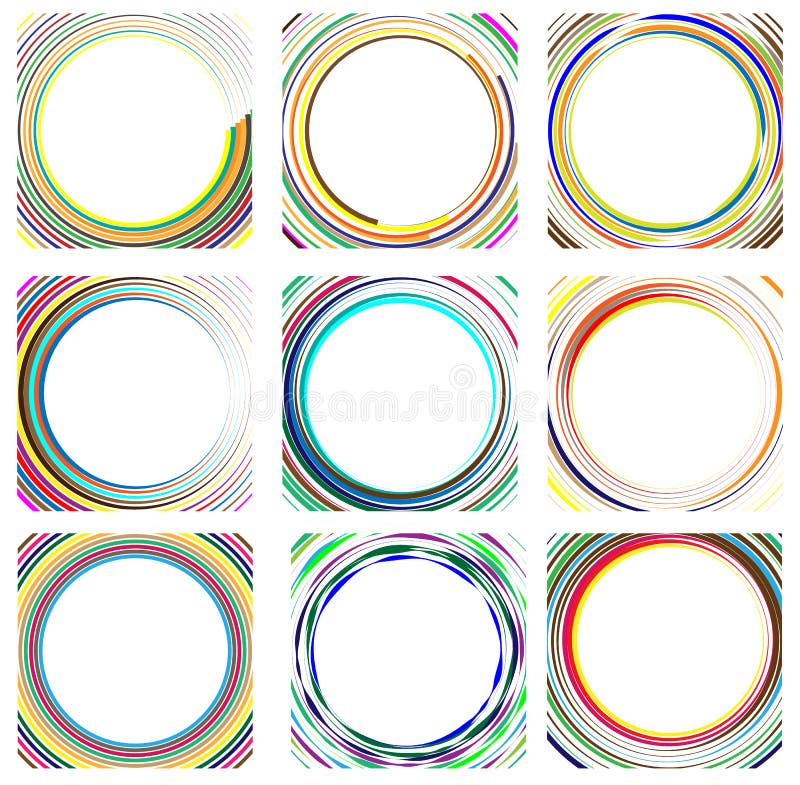 Set of Random Circle Elements. Concentric Circles, Concentric Ri Stock ... Set of Random Circle Elements. Concentric Circles, Concentric Ri Stock ...