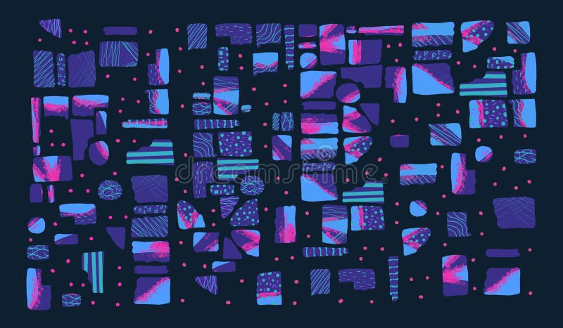 Set of Random Design Elements. Vector Collection. Stock Vector ...