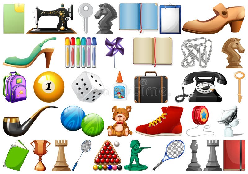 Set of random objects stock vector. Illustration of markers - 152443866 Set of random objects stock vector. Illustration of markers - 152443866