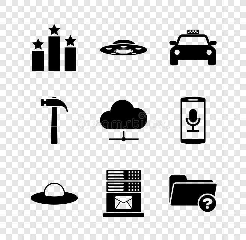 Set Ranking Star, UFO Flying Spaceship, Taxi Car, , Mail Server and ... Set Ranking Star, UFO Flying Spaceship, Taxi Car, , Mail Server and ...