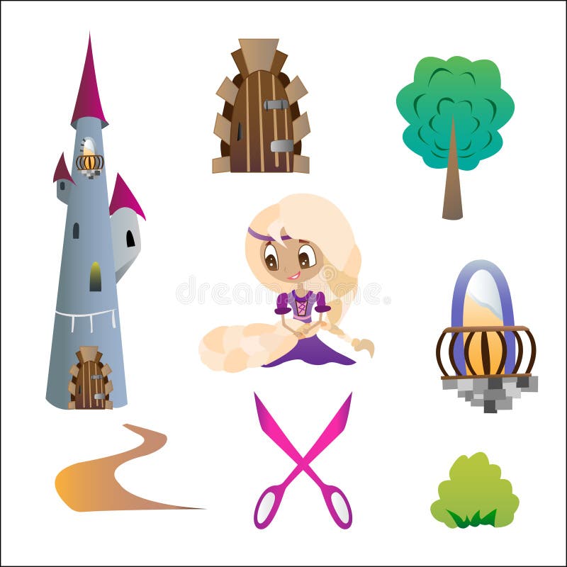 Rapunzel Tower Stock Illustrations – 141 Rapunzel Tower Stock ...