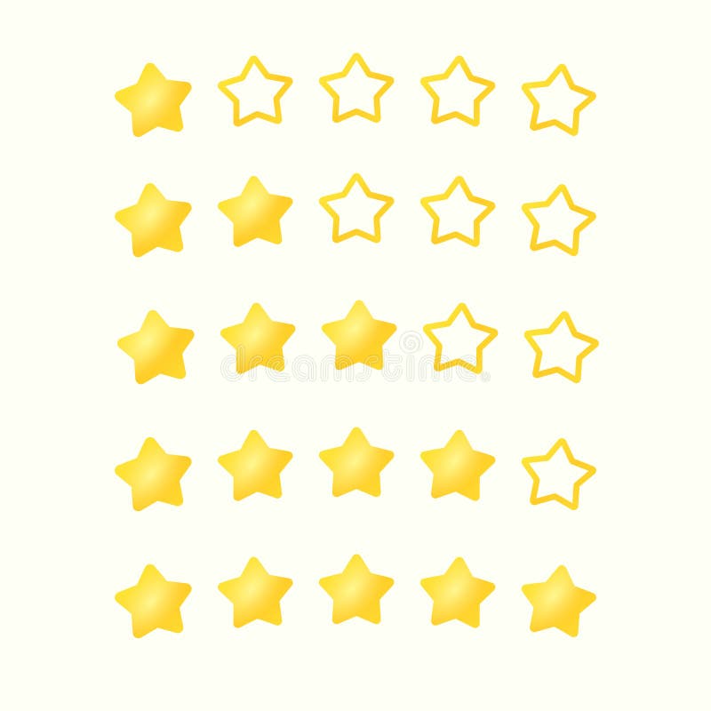 A Set of Rating Gold Stars. Feedback Rating. Five Gold Stars. Elements ...