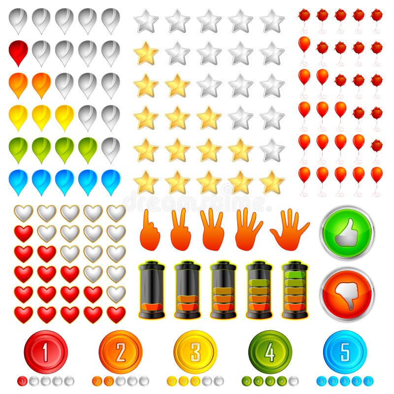 Rating stars stock vector. Illustration of statistics - 19319860