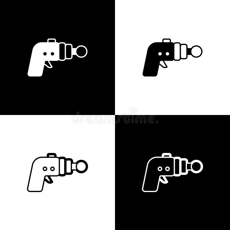 Vintage Raygun Black White Stock Illustrations – 111 Vintage Raygun ...