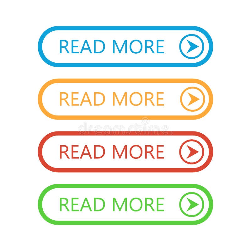 Set of Read More Buttons. Vector Illustration Stock Illustration ...