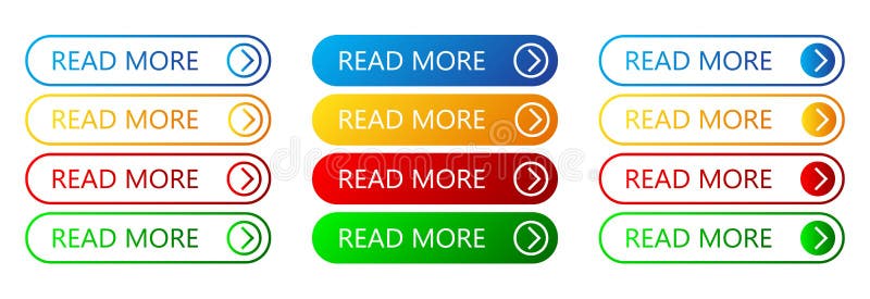 Set of Read More Buttons. Vector Illustration Stock Illustration ...