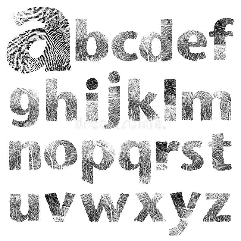 Fingerprint Alphabet Letters Stock Illustrations – 66 Fingerprint ...