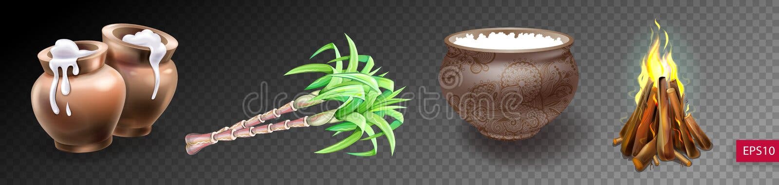 Realistic Clay Plants Set stock vector. Illustration of equipment ... Realistic Clay Plants Set stock vector. Illustration of equipment ...