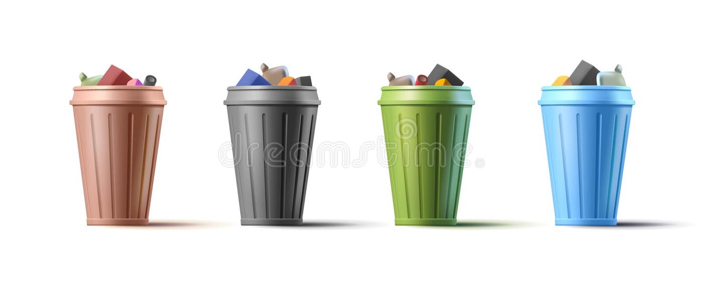 Garbage Vector 3d Stock Illustrations – 7,811 Garbage Vector 3d Stock ...