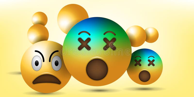 Set Realistic, Emoji Emoticon. Vector Illustration Stock Vector ...