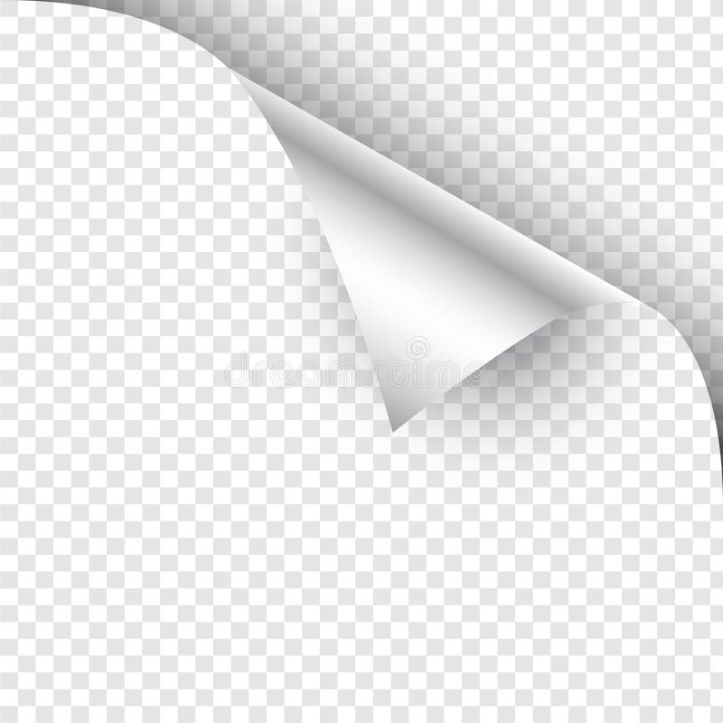 Set of Realistic Empty Page Fold Corner Template Design Stock Vector ...