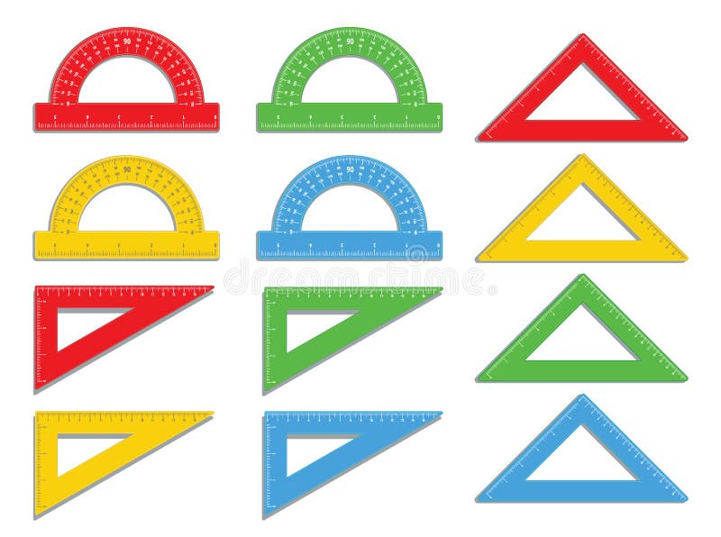 Set Office Stationery Math Supplies Stock Illustrations – 237 Set ...