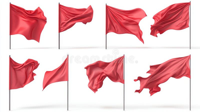 Realistic Red Pennants Stock Photos - Free & Royalty-Free Stock Photos ...