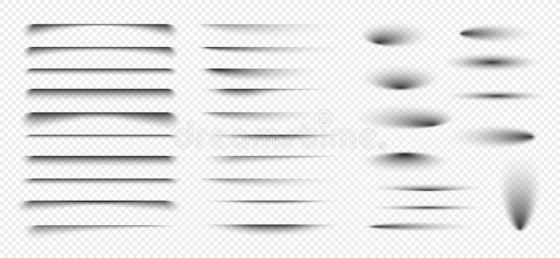 Set of Realistic Round Shadow and Shadow Effect. Poster, Flyer ...