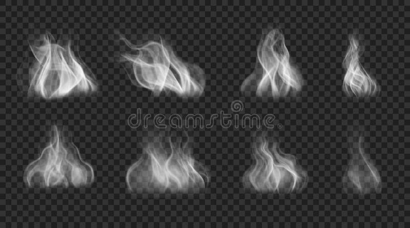 Set of Realistic Smoke Icons. Vector Illustration Stock Vector ...