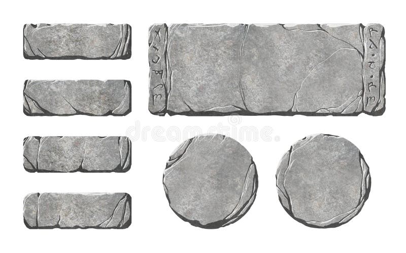 Realistic Stone Buttons Interface Elements Stock Illustrations – 26 ... Realistic Stone Buttons Interface Elements Stock Illustrations – 26 ...