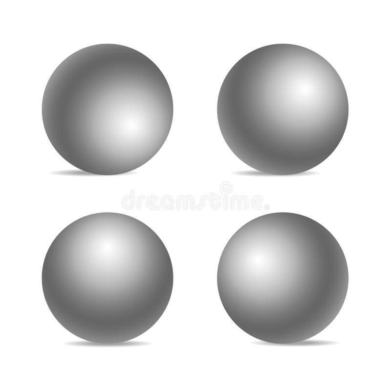 Realistic sphere isolated stock vector. Illustration of shadow - 138513307