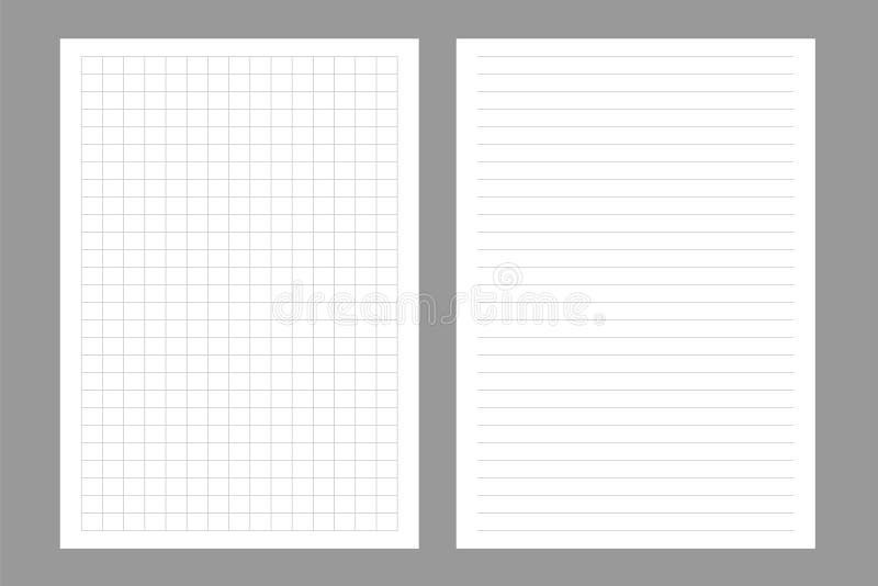 Set of Realistic Vector Illustration of Blank Sheets of Square and ...
