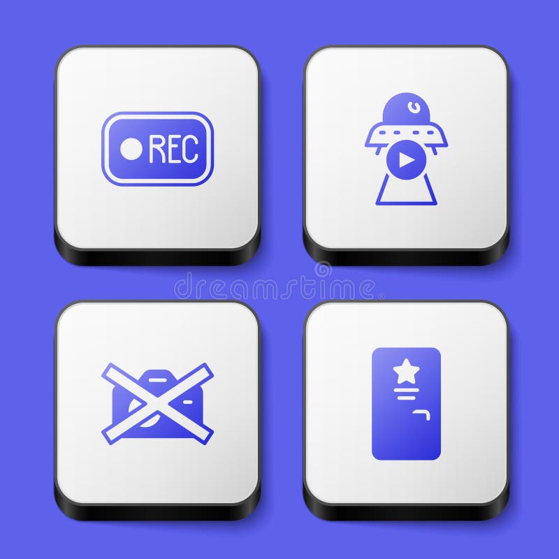 Set Record Button, Science Fiction, Prohibition No Video Recording and ...