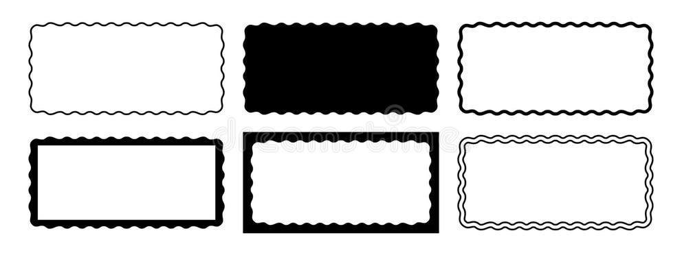 Wiggly Edges Stock Illustrations – 142 Wiggly Edges Stock Illustrations ...